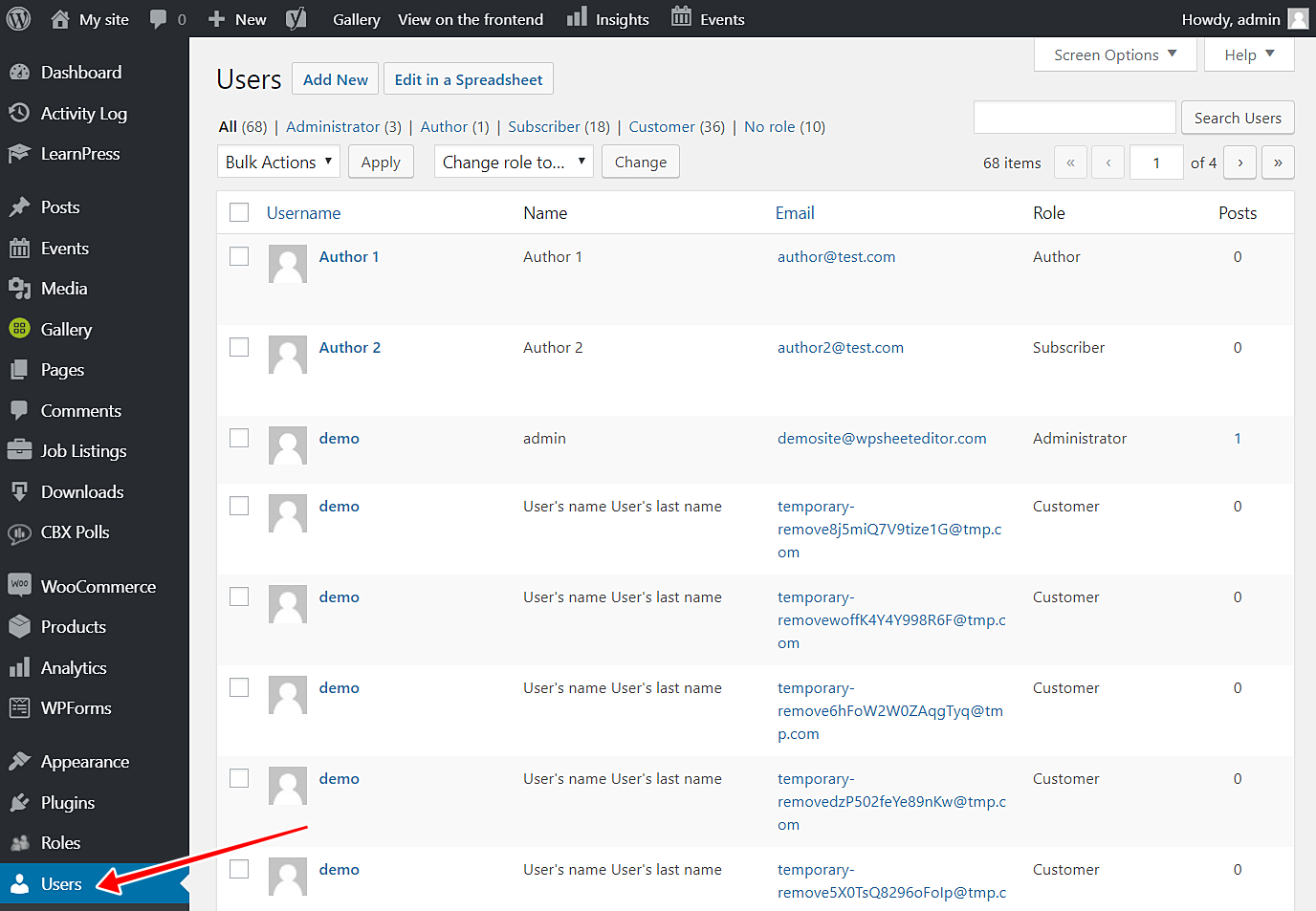 Wordpress Wordpress Create And Manage Users From The Frontend 7456