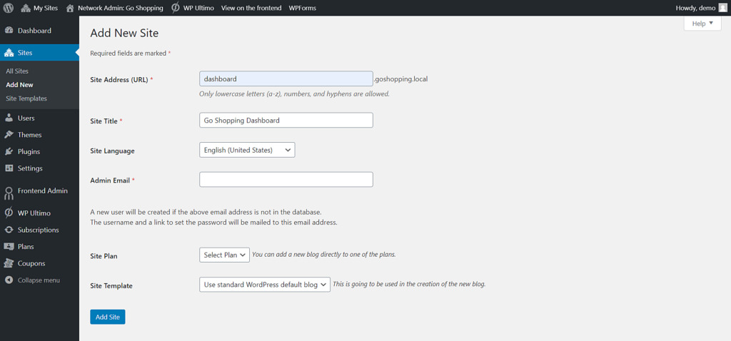 Create Frontend Dashboard With Wp Ultimo And Wp Multisite