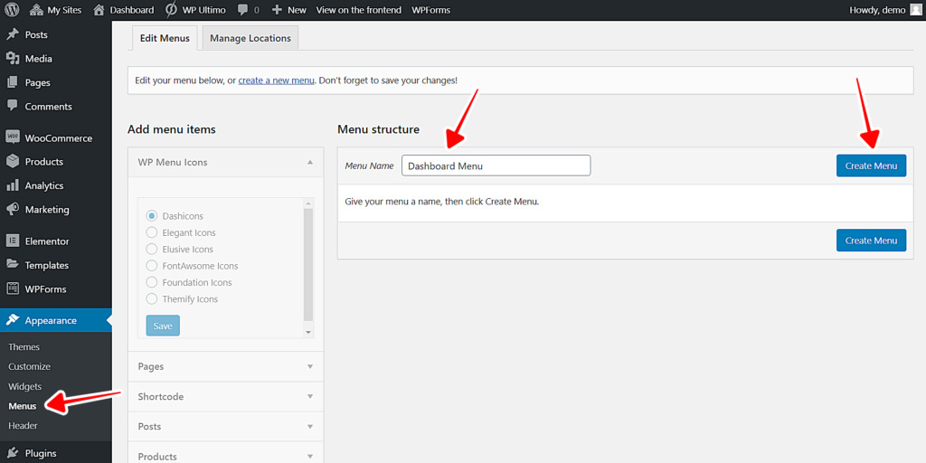 Set Up the Frontend Dashboard Design